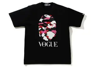 A BATHING APE X Vogue Ape Head Tee - Black
