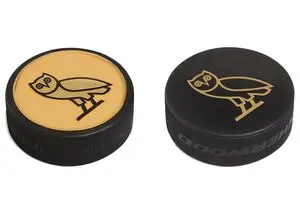 OVO X Sherwood Hockey Puck - Gold
