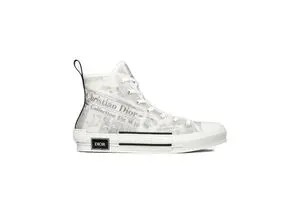 Dior B23 High-top Newspaper Print Sneakers