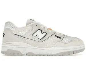 NEW BALANCE 550 Perforated Leather Sneakers - White/black