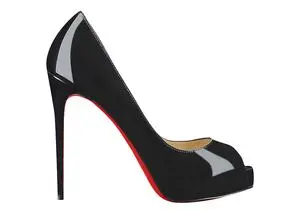 CHRISTIAN LOUBOUTIN Patent Leather 120mm Heel Pumps - Black/red