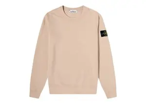 Stone Island Garment Dyed Cotton Crewneck Sweatshirt - Antique Rose