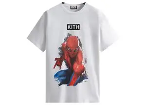 Kith Marvel Spiderman Action Vintage Tee Shirt - White