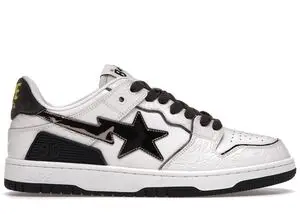 BAPE A Bathing Ape SK8 Stain Sneakers White/silver
