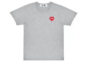 Play Comme Des Garcon X Invader T-shirt - Top Grey