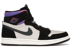 JORDAN 1 High Zoom Air Cmft Psg - White/black/psychic Purple