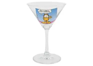 PALACE Garfield Martini Glass - Clear/blue