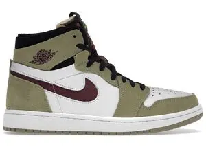 JORDAN 1 Zoom Cmft - Neutral Olive/altitude Green/cherrywood Red