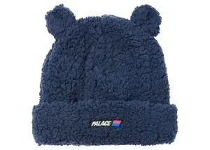 PALACE Fuzzy Ear Beanie - Navy Blue
