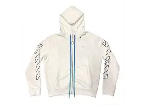 Off-White Embroidered Abstract Arrows Zip Hoodie