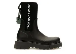 Off-White For Rainy Days" Rain Boot - Black/white