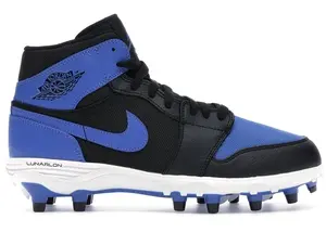 JORDAN 1 Td Mid Cleat - Black/royal/white