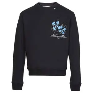 Off-White Fence Arrows Sweatshirt - Black/blue