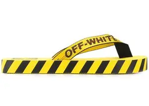 Off-White Flip Flops - Yellow/black