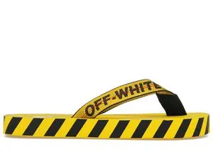 Off-White Industrial Flip Flops - Yellow/black