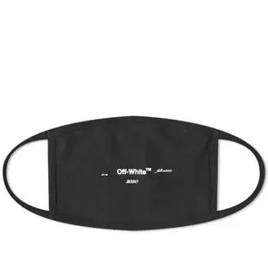 Off-White Logo Face Mask - Black/white