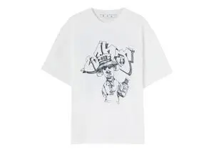 Off-White Off Graff Freest Over Skate Short Sleeve Tee Shirt - White