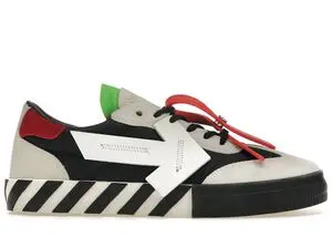 Off-White Off-White Floating Arrow Vulcanized Low Top Sneakers Black/bright Green/red