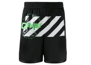 Off-White Harry The Bunny Mesh Shorts - Black
