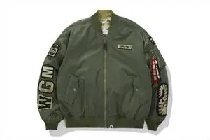 BAPE X Alpha Industries Reversible Ma1 Bomber Jacket