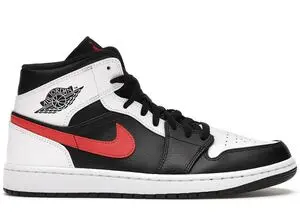 JORDAN Air Jordan 1 Mid Black/chile Red/white