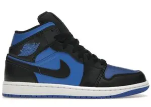 JORDAN 1 Mid Royal Blue - Black/white