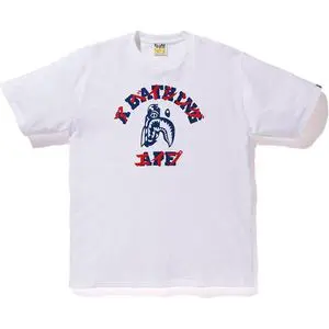 A BATHING APE Tiger Shark Katakana Tee Shirt - White