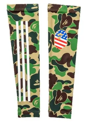 A BATHING APE X Adidas Arm Sleeves - Green