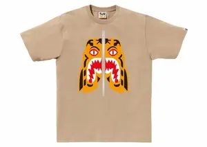 A BATHING APE Tiger Tee Shirt - Beige