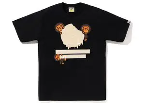 A BATHING APE Valentine Chocolate Baby Milo Tee Shirt - Black