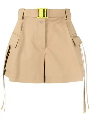 Off-White Gabardine Cargo Shorts