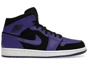 JORDAN Air Jordan 1 Mid Black/dark Concord/white