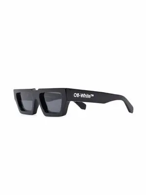 Off-White Manchester Rectangular Sunglasses - Black/dark Grey/white (oeri002y21pla0011007)