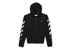 Off-white Full Zip Sweatshirts Hoodies For Men
