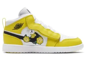 JORDAN 1 Mid Alt Sneakers - Dynamic Yellow/black/white