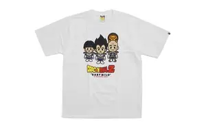 A BATHING APE Dragon Ball Z Vegeta Trio Milo Tee Shirt