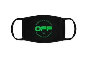 Off-White Harry The Bunny Face Mask - Black/brilliant Green