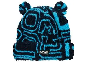 PALACE Joyrex Fleece Ears Beanie - Navy Blue
