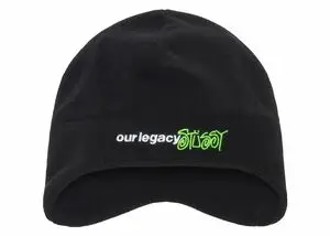 StÜssy X Our Legacy Workshop Polar Fleece Beanie - Black