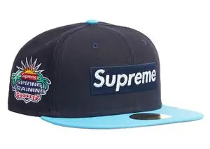 Supreme 2-tone Box Logo New Era Cap - Blue