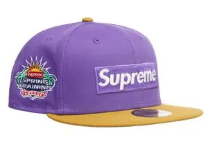 Supreme Two Tone Box Logo New Era Cap - Purple