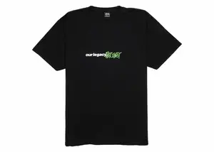 StÜssy X Our Legacy Ol Sport Pigment Dyed Tee Shirt - Black