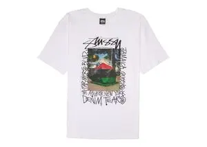 StÜssy X Denim Tears Farmers Blvd Tee Shirt - White