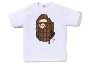 A BATHING APE Valentine Chocolate Ape Head Tee Shirt - White