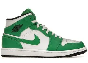 JORDAN Jordan 1 Mid Lucky Green/black/white