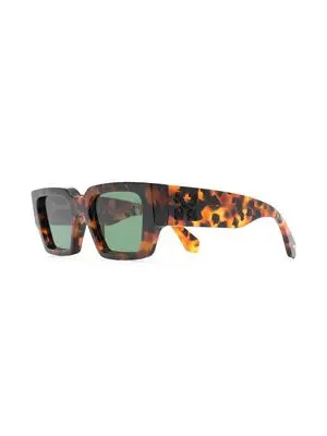 Off-White Mari Rectangular Sunglasses - Havana Brown/black (omri010r21pla0016010/omri013s21pla0016055)