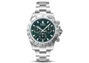 BAPE Type 4 Bapex #2 Watch - Silver/green