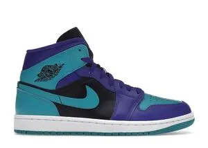 JORDAN Jordan 1 Mid Grape Dark Concord/new Emerald/black
