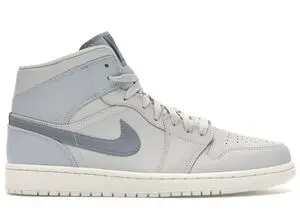 JORDAN 1 Mid Sneakers - Light Bone/grey Fog/reflect Silver