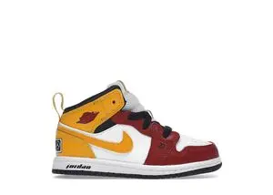 JORDAN Jordan 1 Mid Motorsport Sneakers White/red/varsity Gold